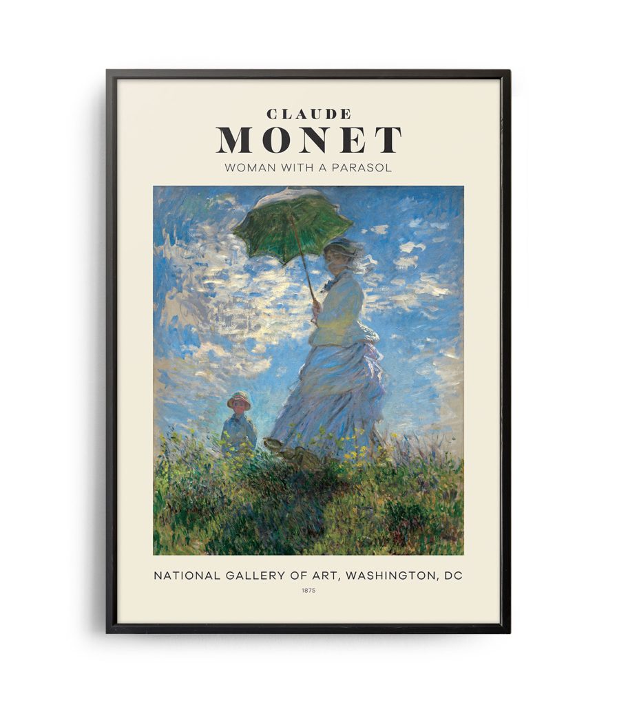 Mid-century modern Claude Monet Woman with a Parasol - Madame Monet and ...
