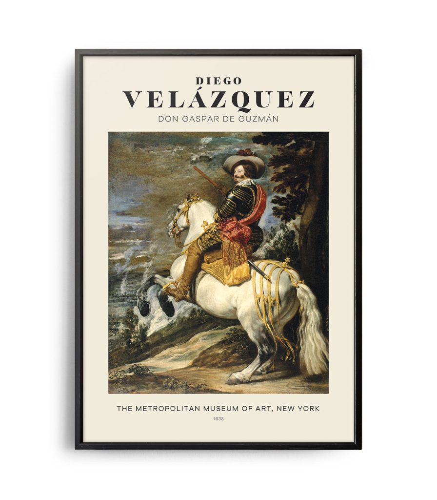 Mid-century modern Diego Velázquez Don Gaspar de Guzmán poster ...