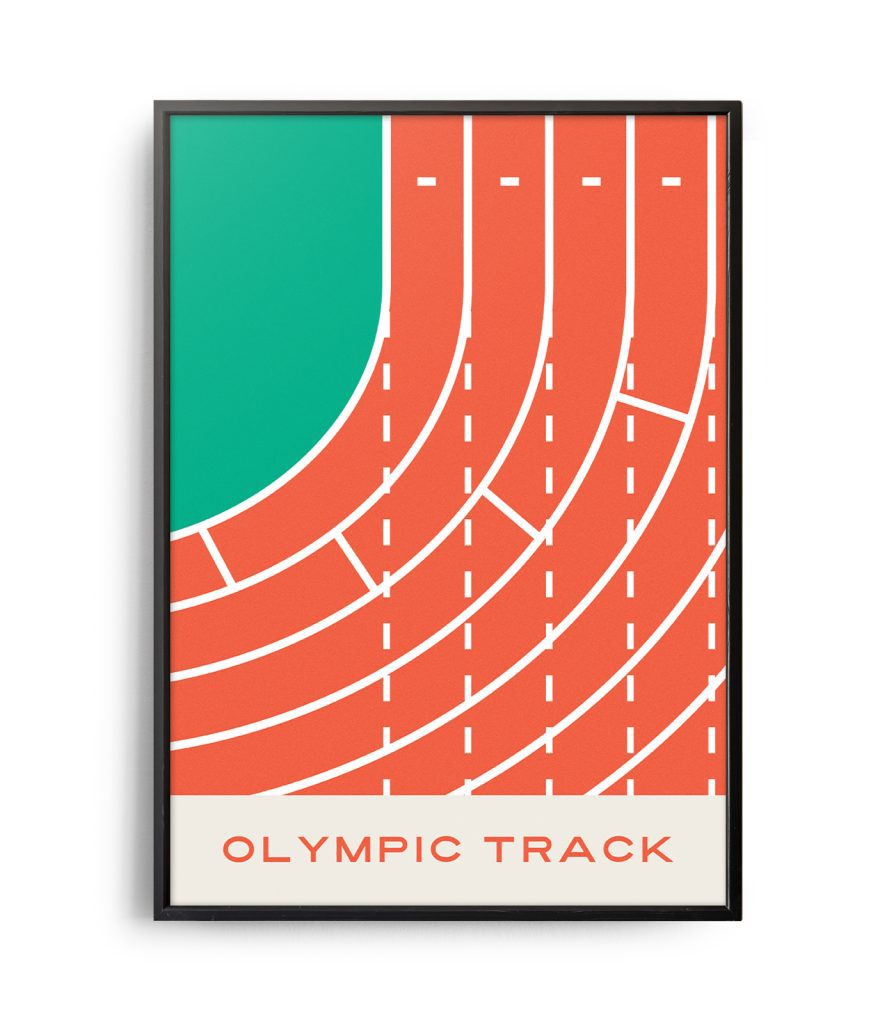 Mid-century modern Running poster - Weekend Concept