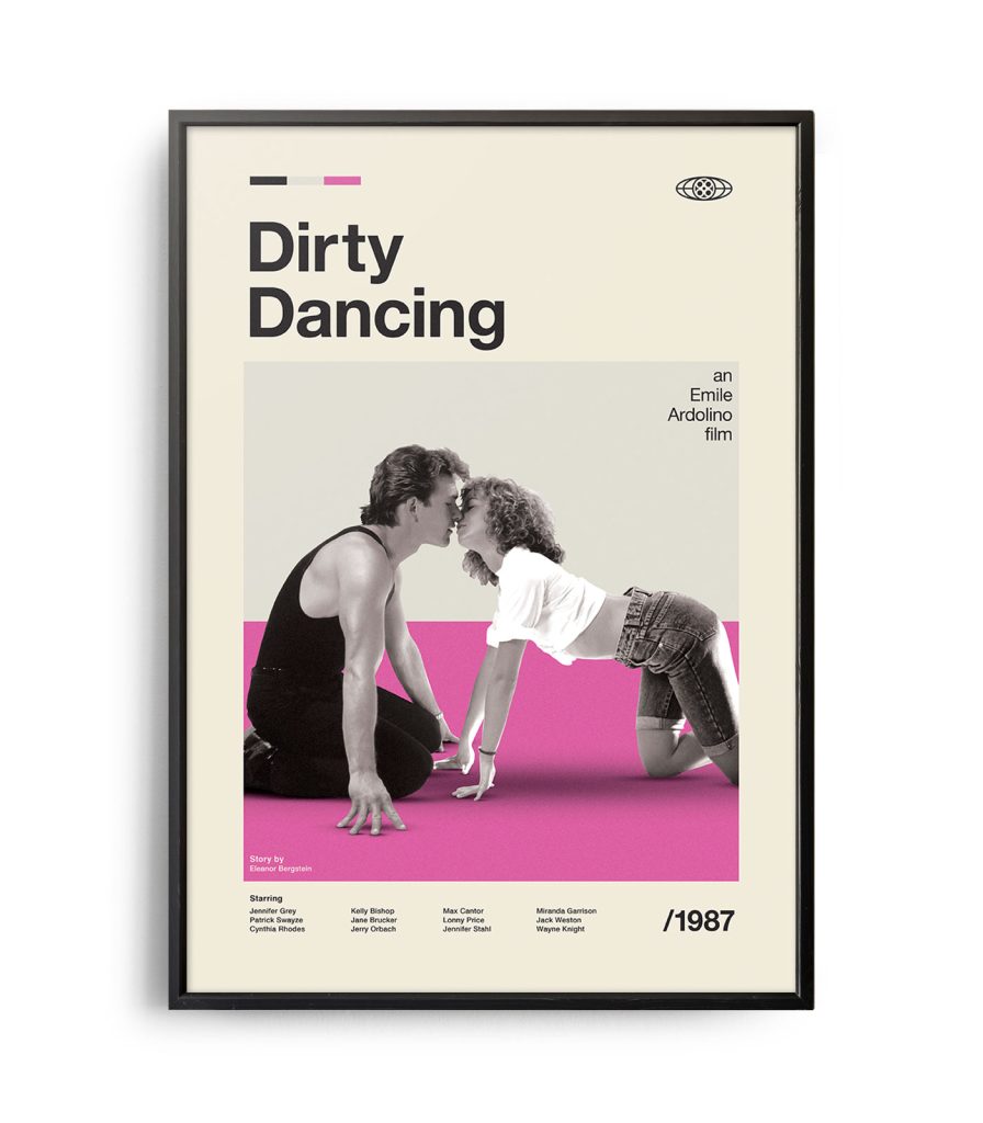 Mid-century modern Dirty Dancing movie poster - Weekend Concept