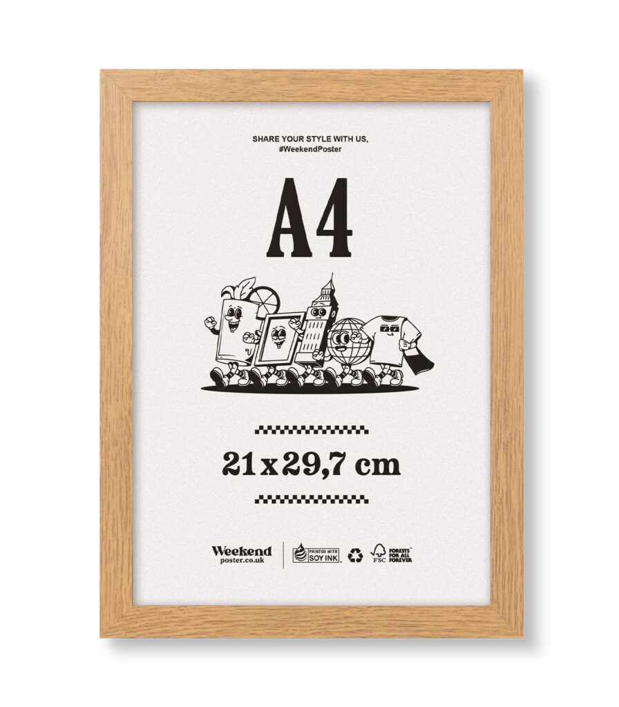 Wooden Frame - A4 (21x29.7 cm) - Weekend Concept