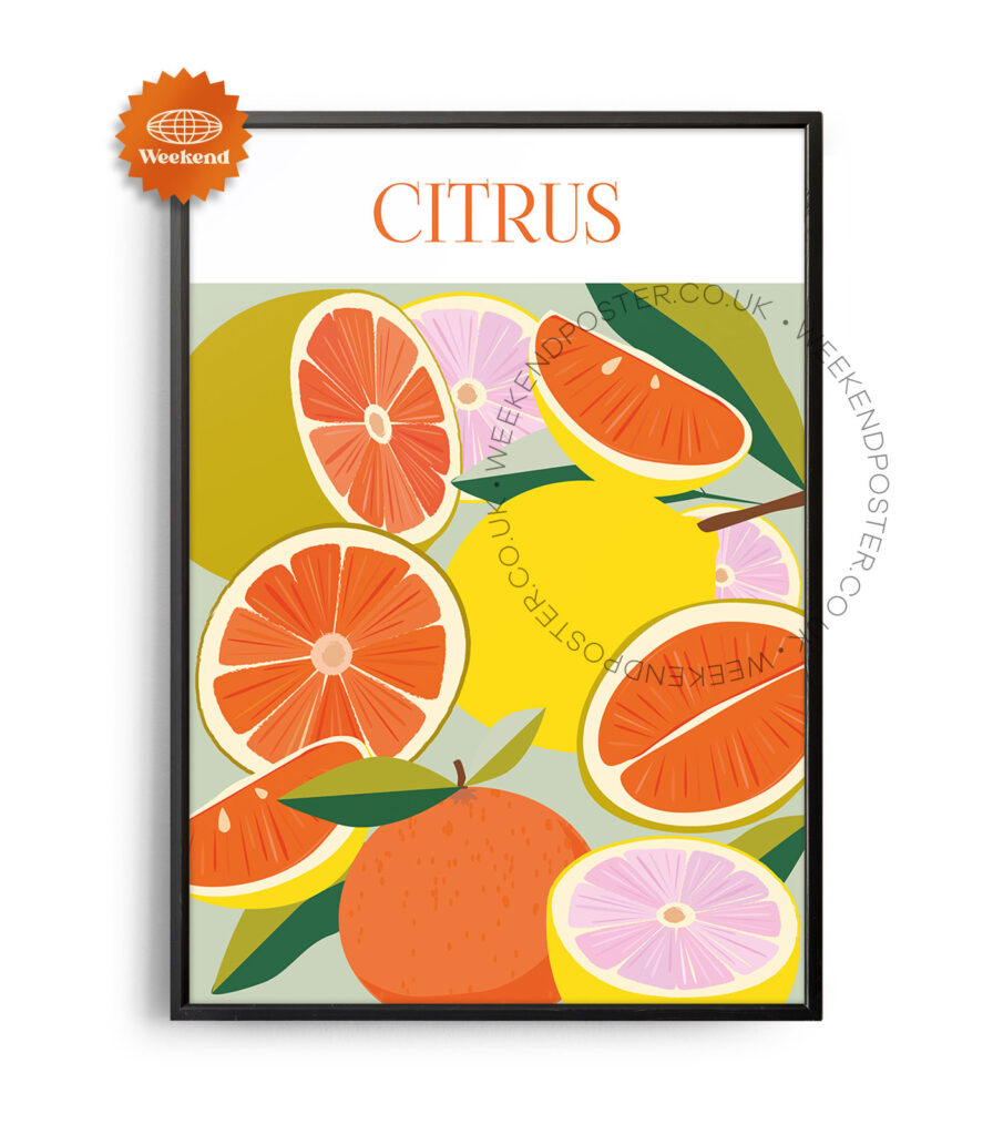Citrus Fruits poster - Weekend Concept