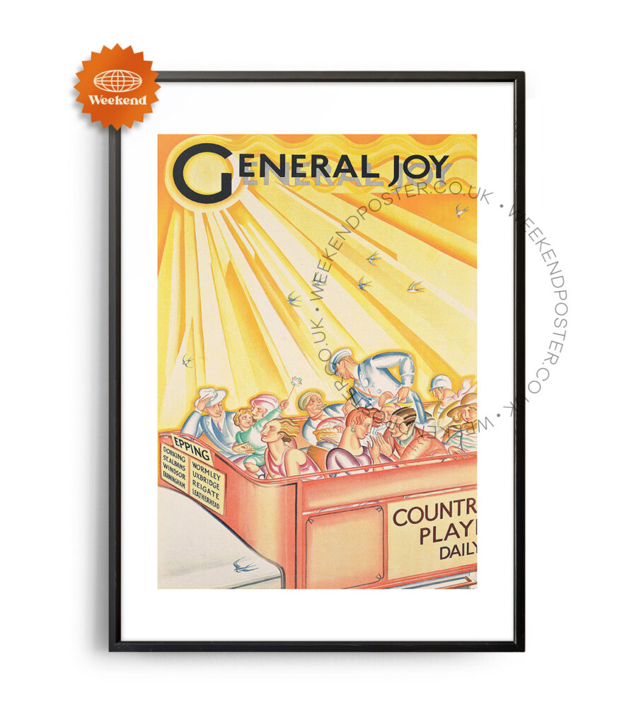 General Joy vintage poster - Weekend Concept