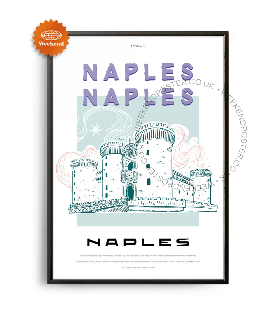 Naples Italy landmark poster - Weekend Concept