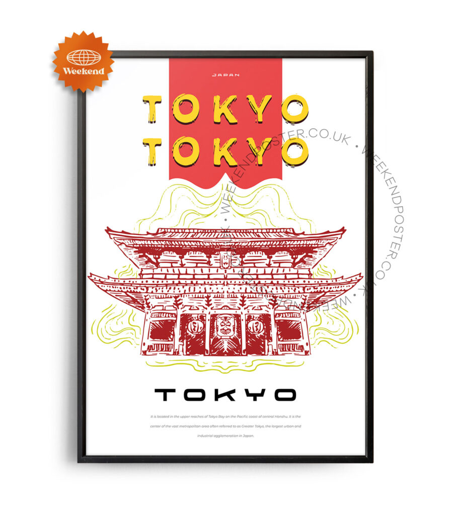 Tokyo Japan landmark poster - Weekend Concept